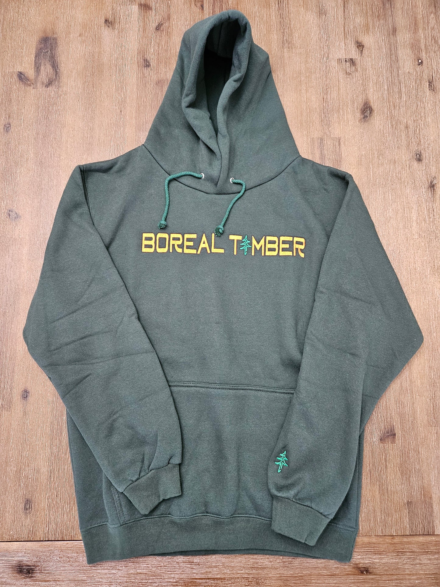 Boreal Timber Hoodie - Forest Green